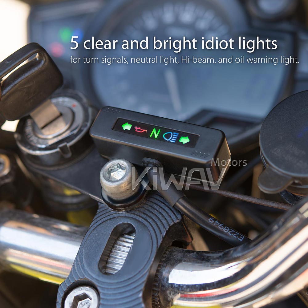 electrical & wiring: KiWAV custom motorcycle LED mini dashboard warning ...
