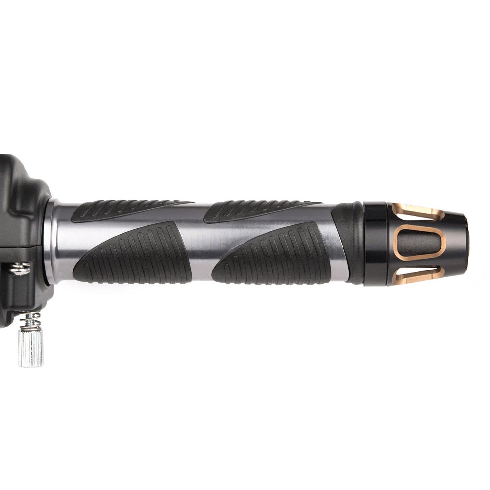 All Products: Wave grips gray with Tgold Tower black base bar ends