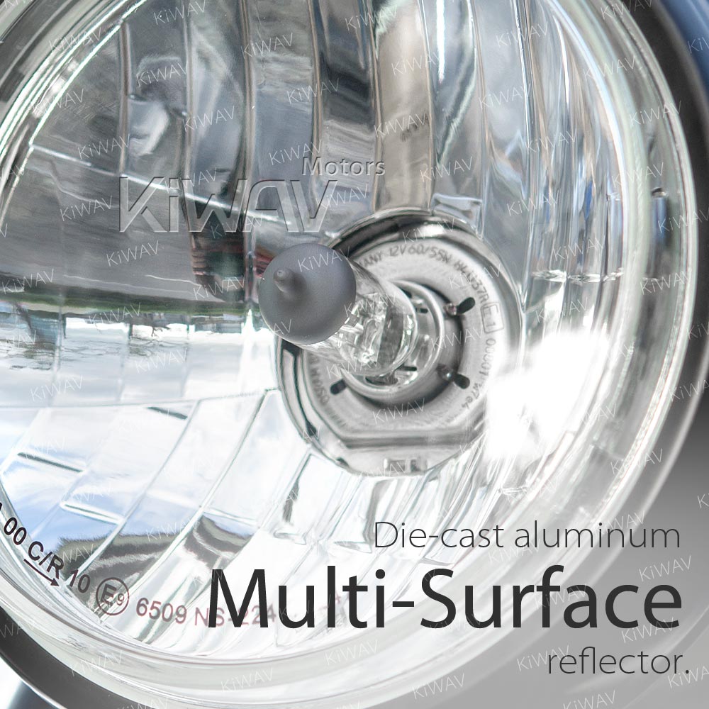 All Products: 5-3/4 inch ECE LHD headlight black bottom mount